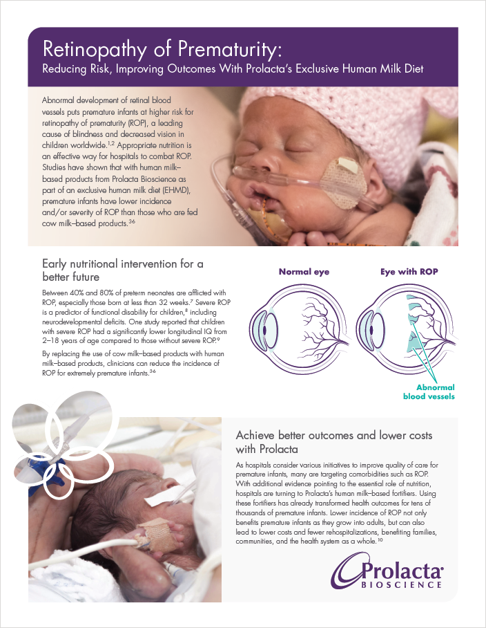 Fact Sheet Retinopathy Of Prematurity Clinical Information Prolacta Fact Sheet Retinopathy Of Prematurity Clinical Information Prolacta